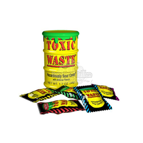 Toxic waste yellow sour candy - Bon Bon Ballon